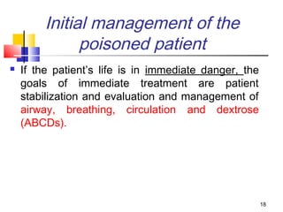 Diagnosis of poisoning in children | PPT