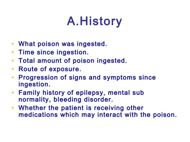 Diagnosis of poisoning in children | PPT