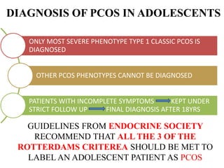 Diagnosis of polycystic ovary syndrome | PPT