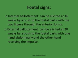 Diagnosis of pregnancy | PPTX