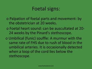Diagnosis of pregnancy | PPTX