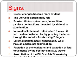 Diagnosis of pregnancy | PPTX