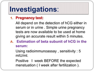 Diagnosis of pregnancy | PPTX