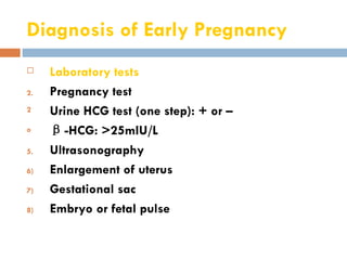 Diagnosis of pregnancy | PPT