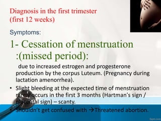 Diagnosis of pregnancy | PPTX