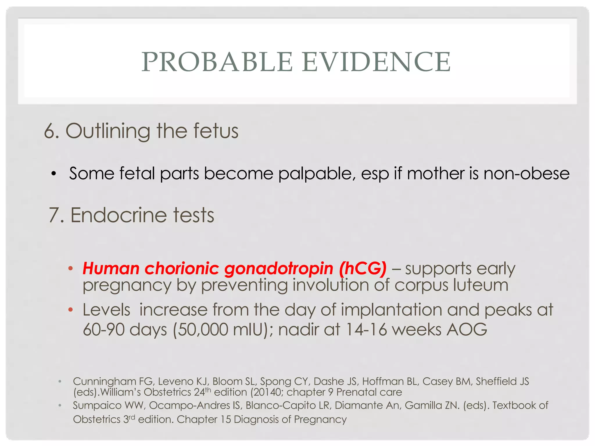 Diagnosis of pregnancy | PDF