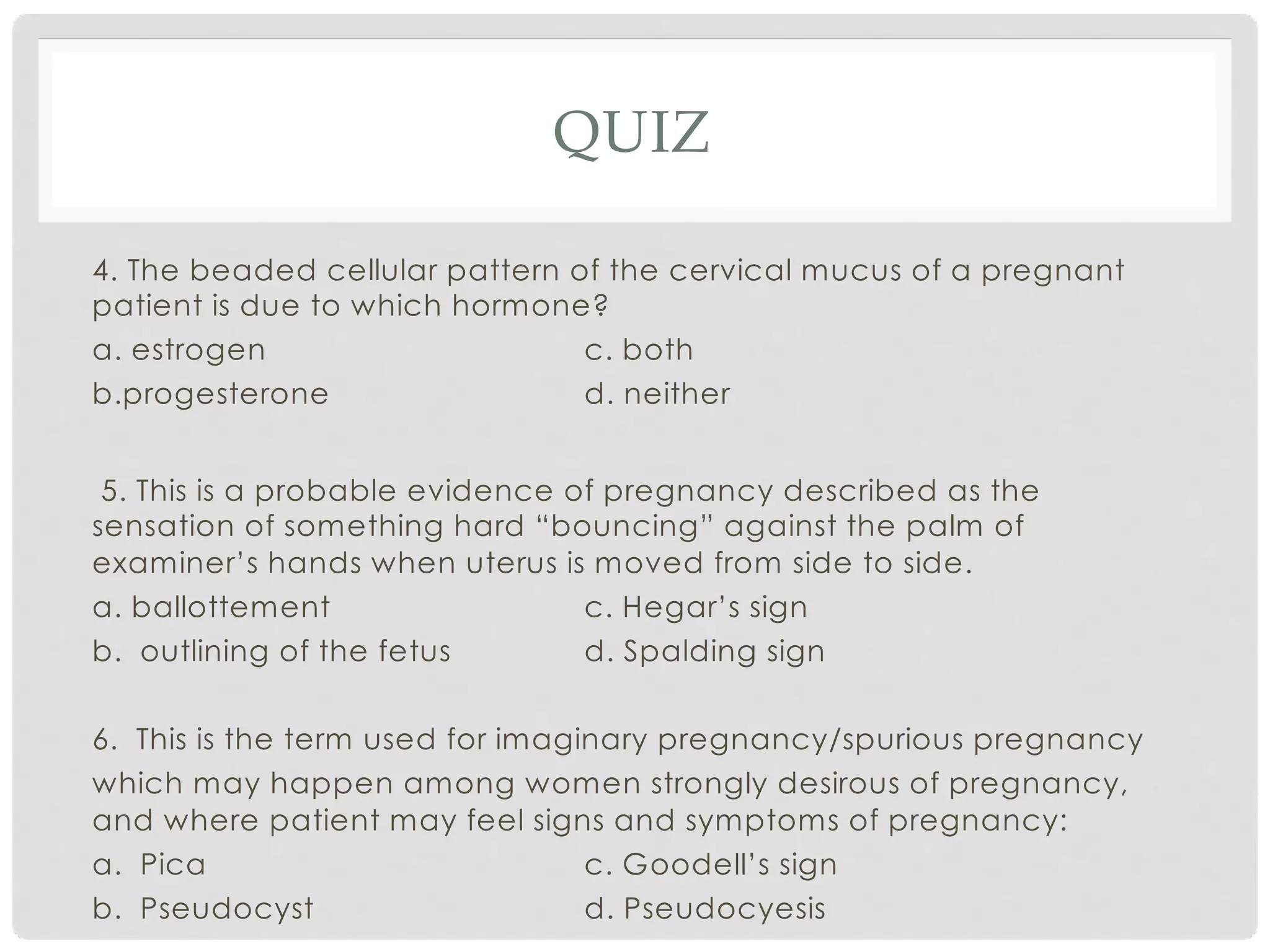 Diagnosis of pregnancy | PDF