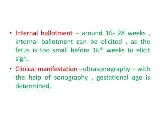 Diagnosis of pregnancy | PPTX