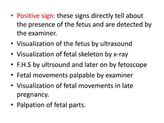 Diagnosis of pregnancy | PPTX