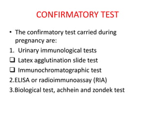 Diagnosis of pregnancy | PPTX