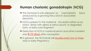 DIAGNOSIS OF PREGNANCY powerpoint slides | PPTX