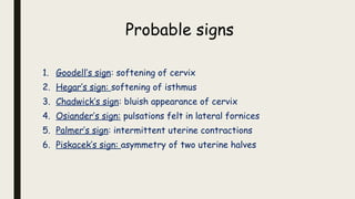 DIAGNOSIS OF PREGNANCY- includes all changes in major organs | PPTX