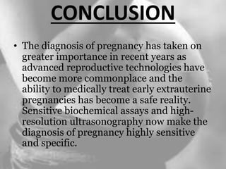 Diagnosis of pregnancy-christena | PPT