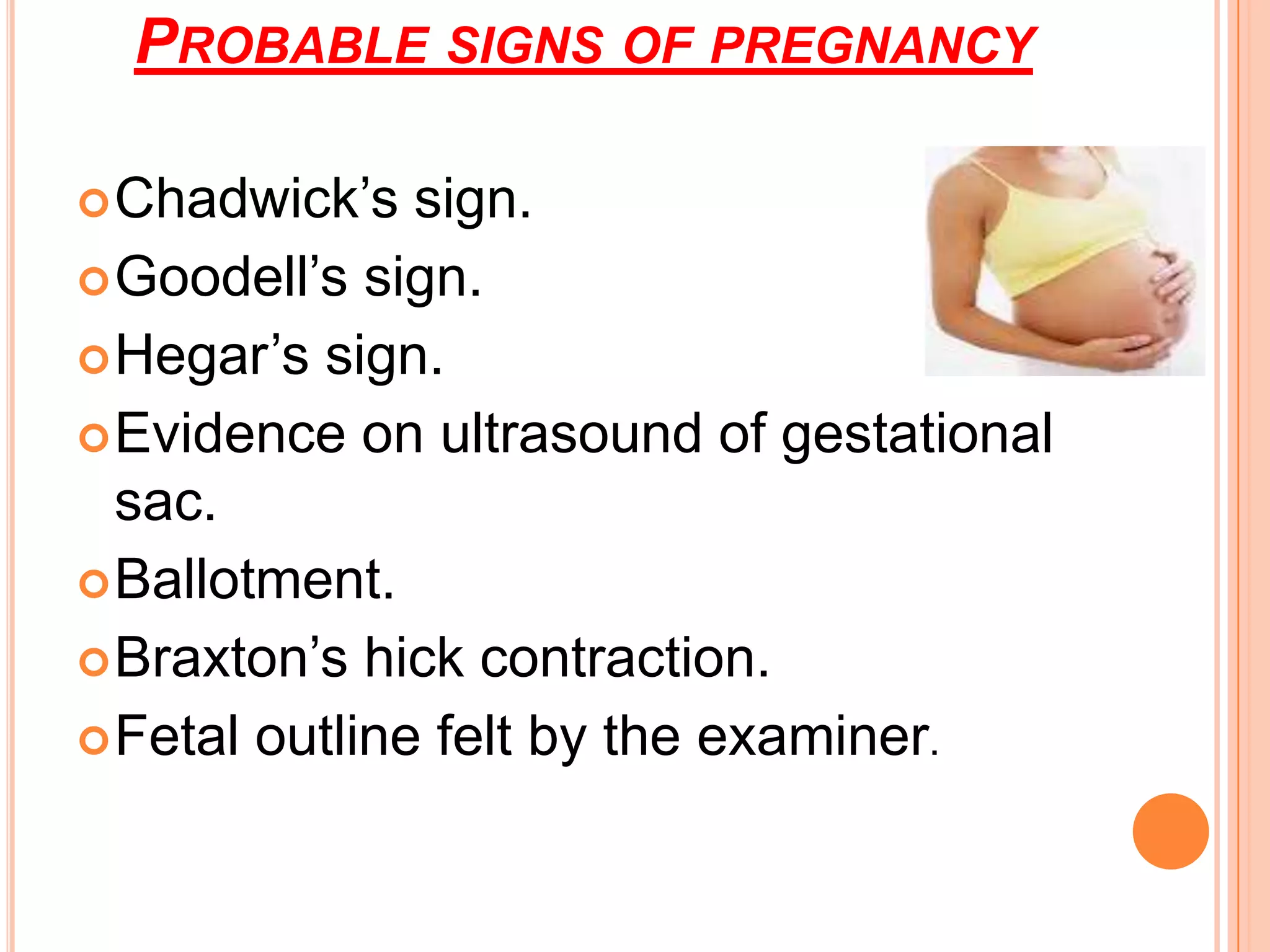 Diagnosis of pregnancy and maternal assessment | PPTX