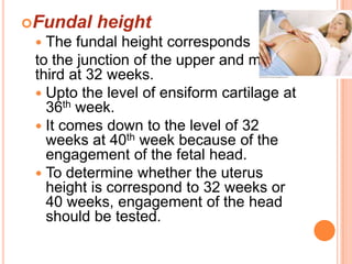 Diagnosis of pregnancy and maternal assessment | PPTX