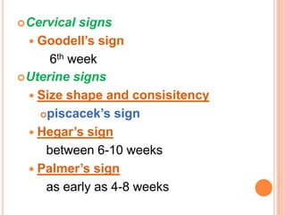 Diagnosis of pregnancy and maternal assessment | PPTX