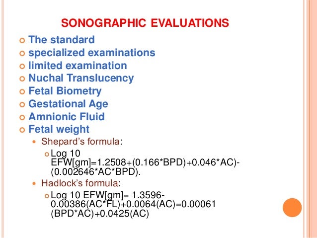 Diagnosis of pregnancy and maternal assessment