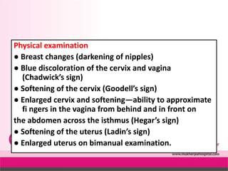 Diagnosis of pregnancy by dr alka mukherjee & dr apurva mukherjee ...