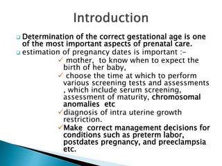 diagnosis of pregnancy gestational age estimation and HG.pptx