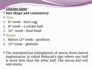 DIAGNOSIS OF PREGNANCY PPT IN ALL TRIMESTER | PPTX