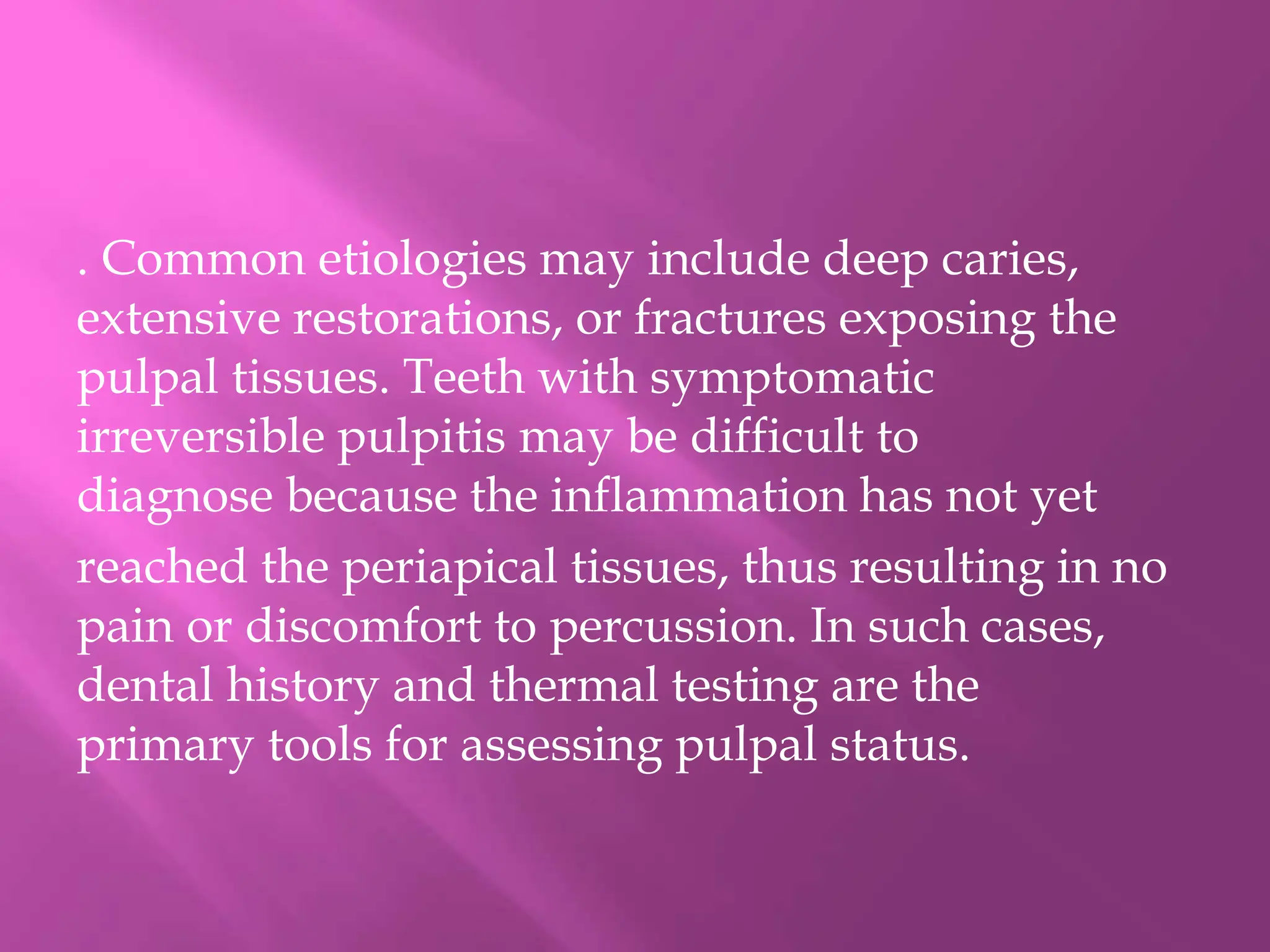 Diagnosis of pulpal diseases. Satti.pptx