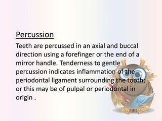 Diagnosis of pulpal pathology ( Abdullah karamat ) | PPTX