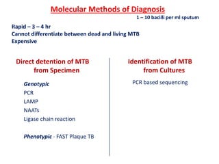 Diagnosis of Tuberculosis | PPTX