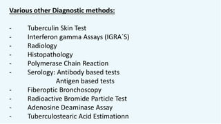 Diagnosis of tuberculosis | PPT