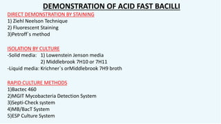 Diagnosis of tuberculosis | PPT
