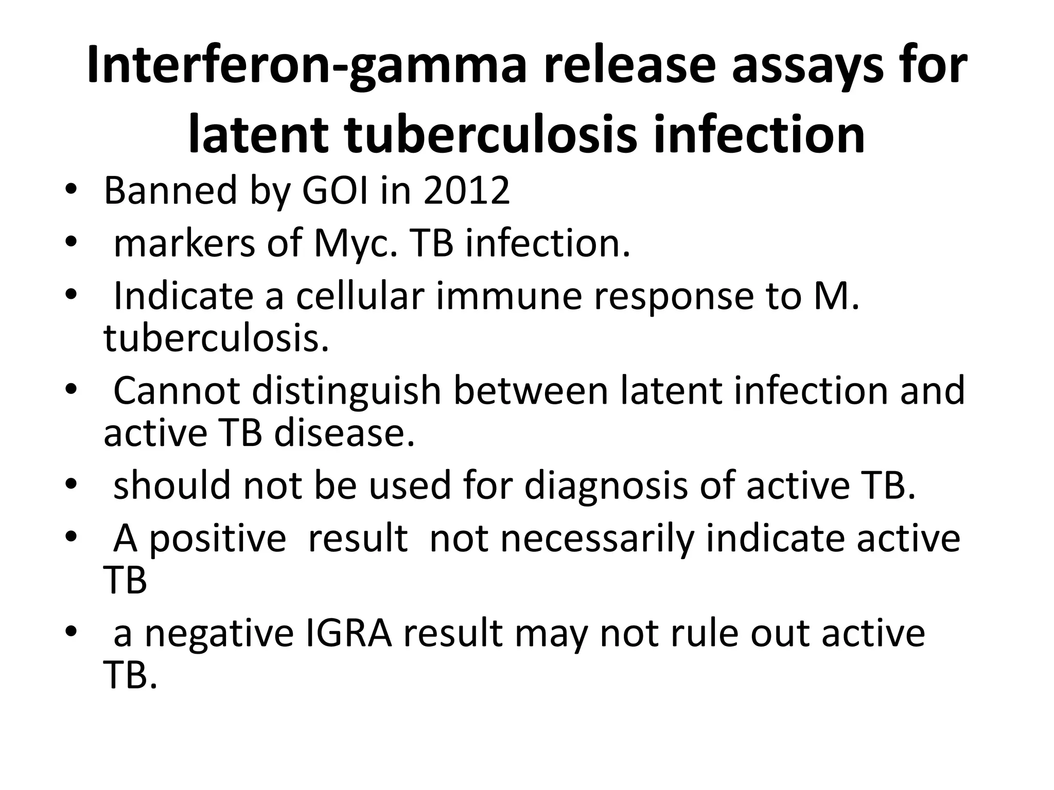 DIAGNOSIS OF TUBERCULOSIS, NEWER TECHNIQUES, TST.pptx