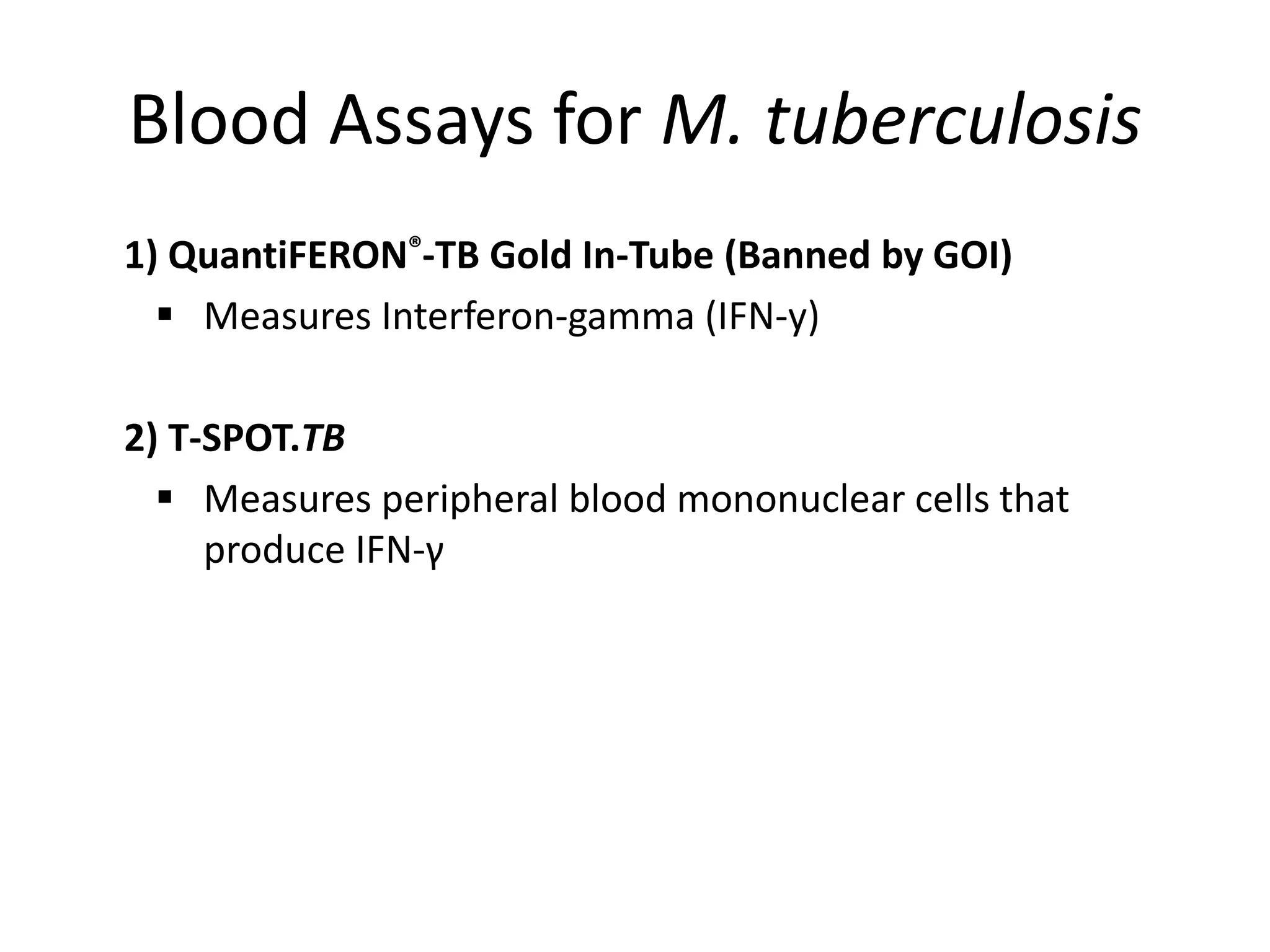 DIAGNOSIS OF TUBERCULOSIS, NEWER TECHNIQUES, TST.pptx