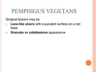 Diagnosis of ulcerative, vesicular and bullous lesion | PPTX