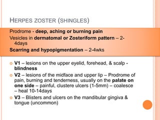 Diagnosis of ulcerative, vesicular and bullous lesion | PPTX