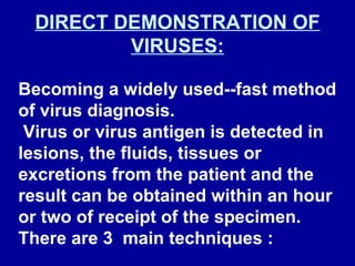 Diagnosis of viral disease | PPT | Infectious Diseases | Diseases and ...