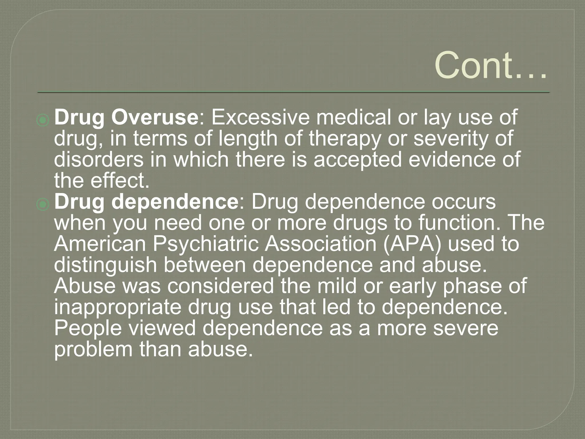 Management Plan for Substance Abuse Disorder | PPTX