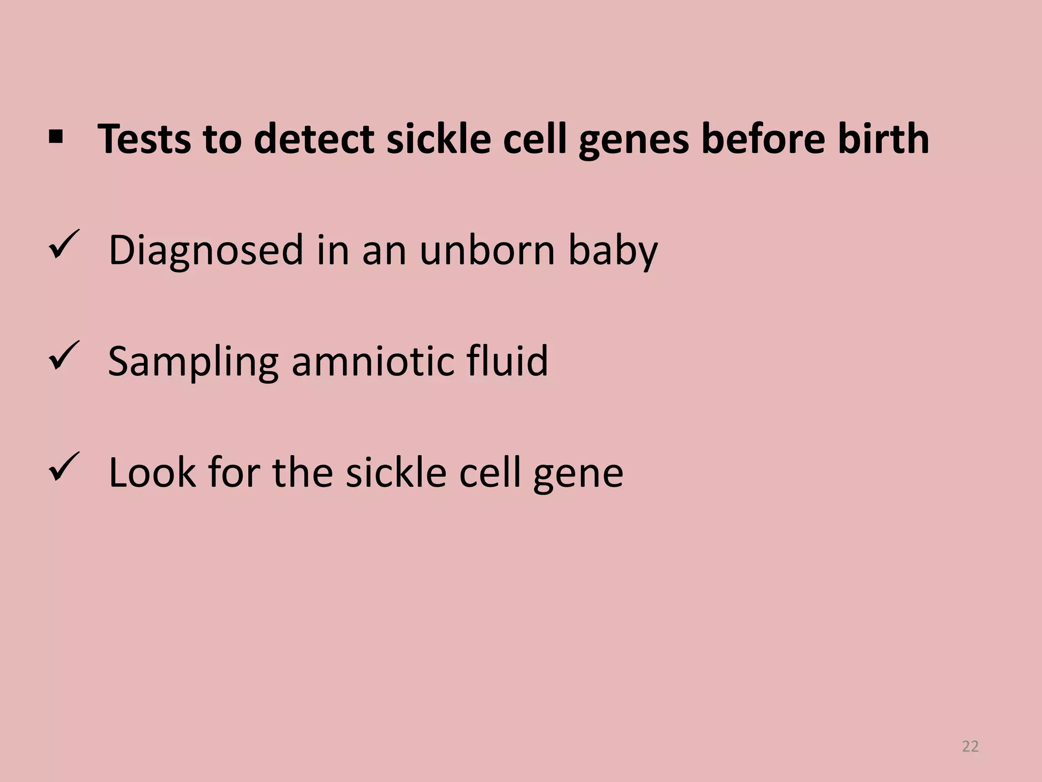 Diagnosis sickle cell anemia | PPTX