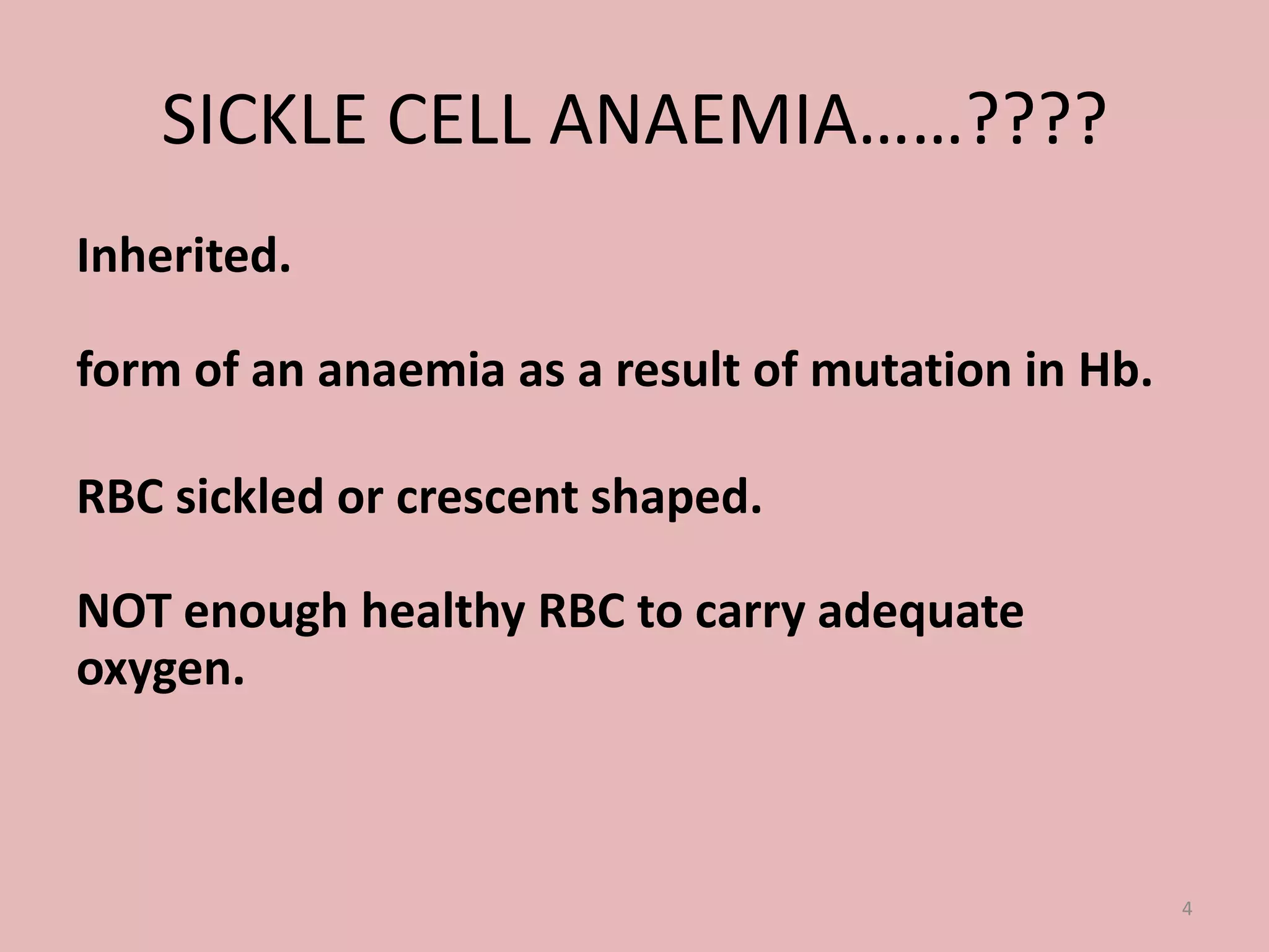 Diagnosis sickle cell anemia | PPTX
