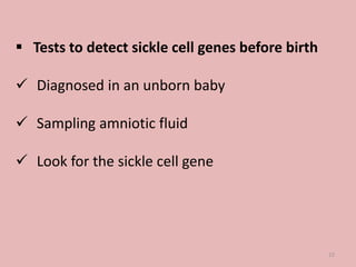 Diagnosis sickle cell anemia | PPTX