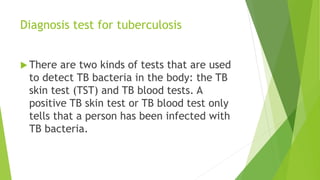 Diagnosis test for diseases | PPTX