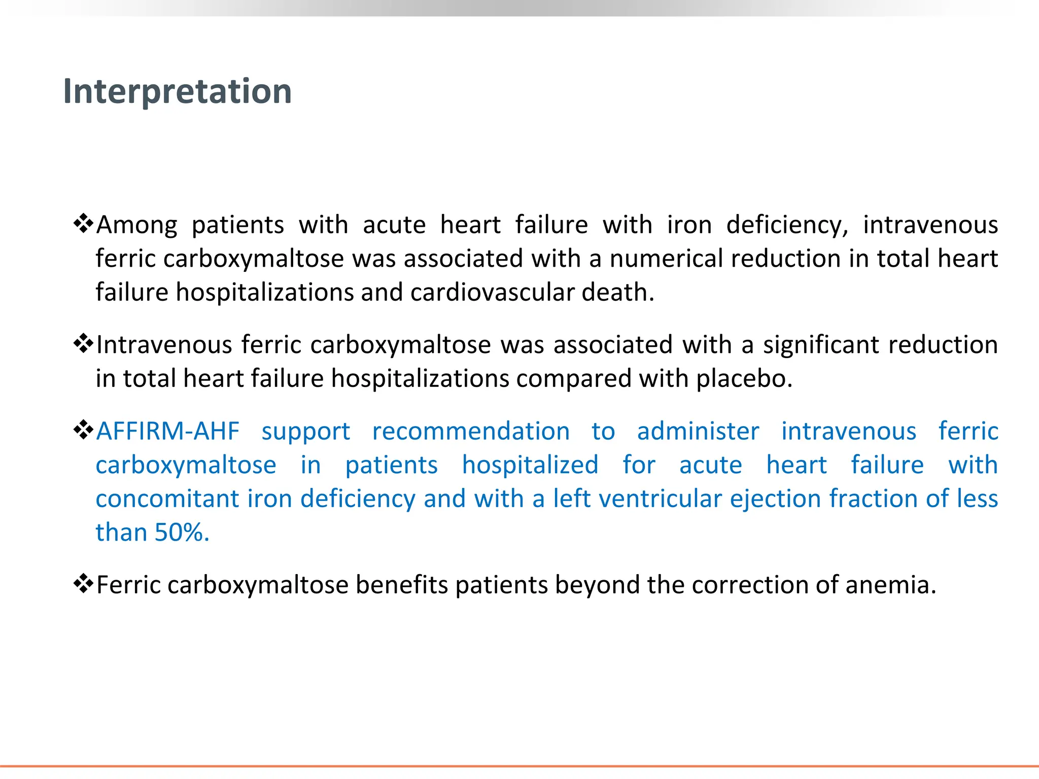 Diagnosis & Treatment of Iron Deficiency in Heart Failure - Latest ...