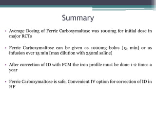 Diagnosis & Treatment of Iron Deficiency in Heart Failure - Latest ...