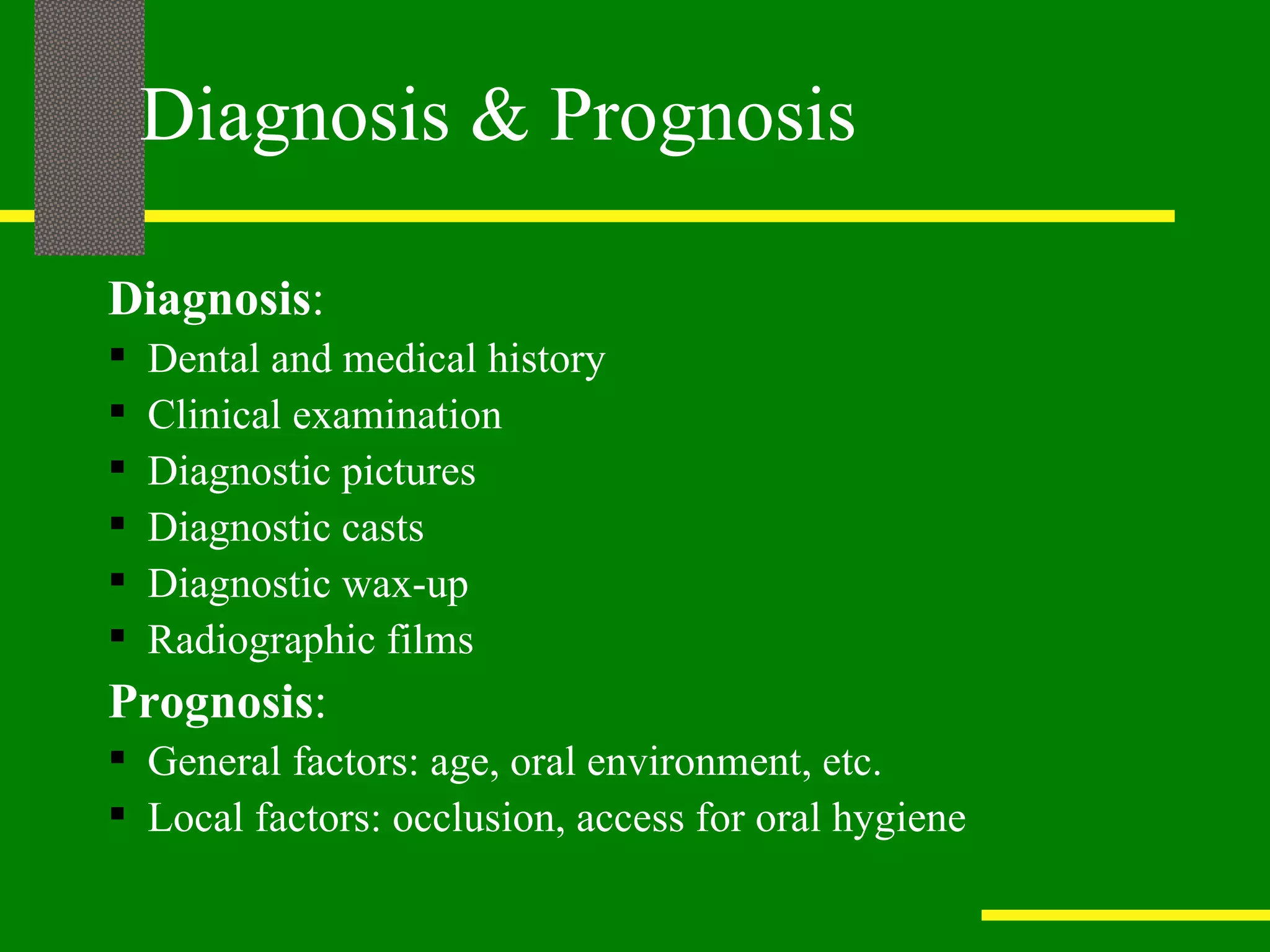Diagnosis&Treatment Planningin Fpd | PPT