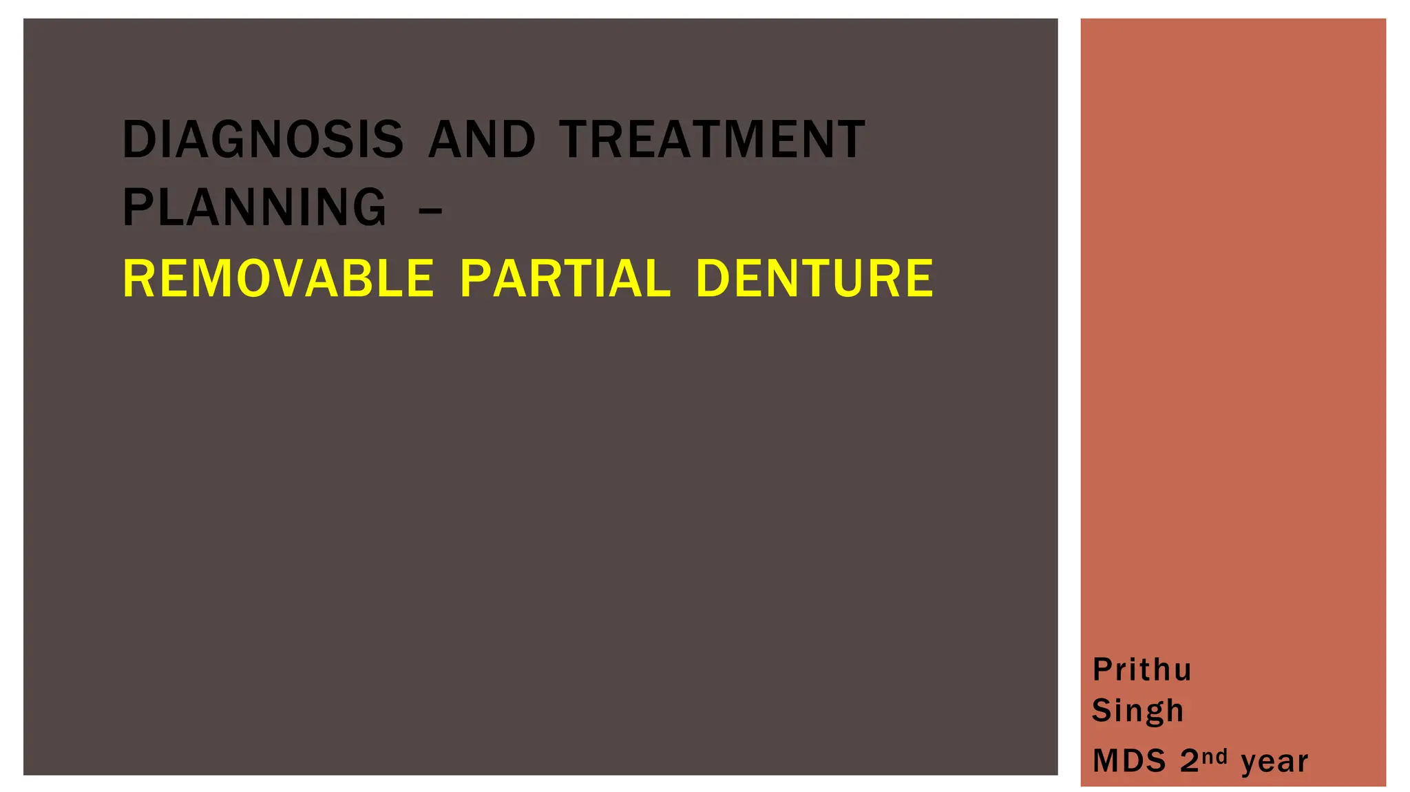 diagnosis & treatment planning in RPD PS.pptx | Dental Health | Diseases and Conditions