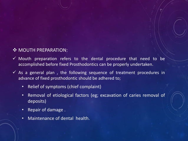 Diagnosis & Treatment Planning in FPD | PPTX