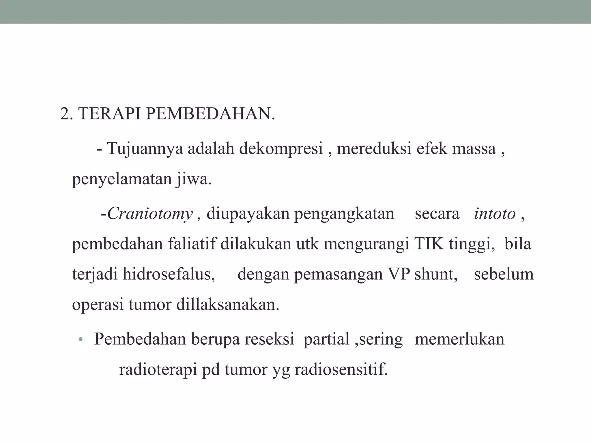 Diagnosis tumor otak | PPTX