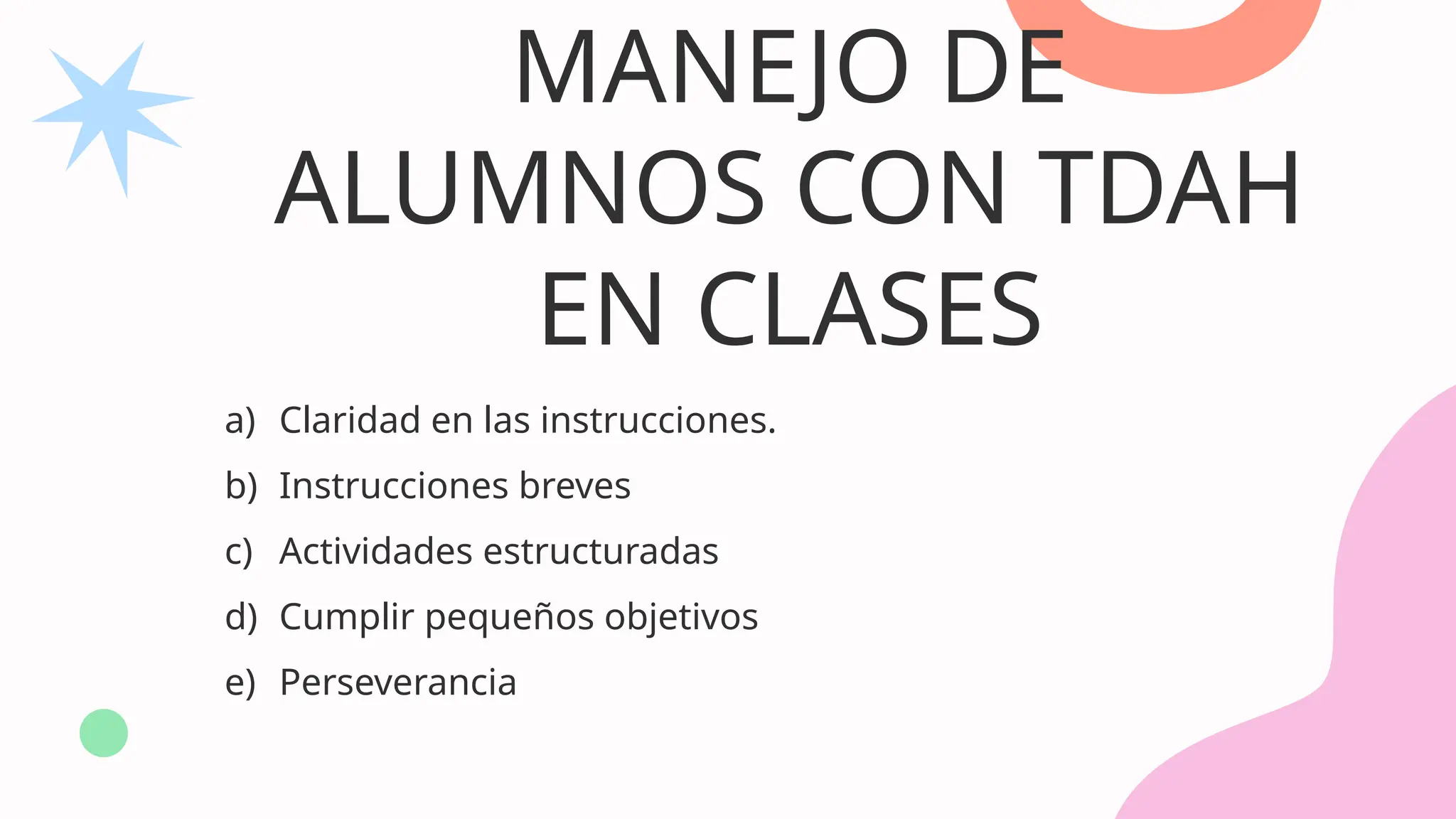 Que es el TDAH, causas, signos y tratamiento | PPT