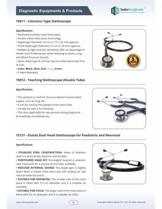 Diagnostic Equipments Products Pdf