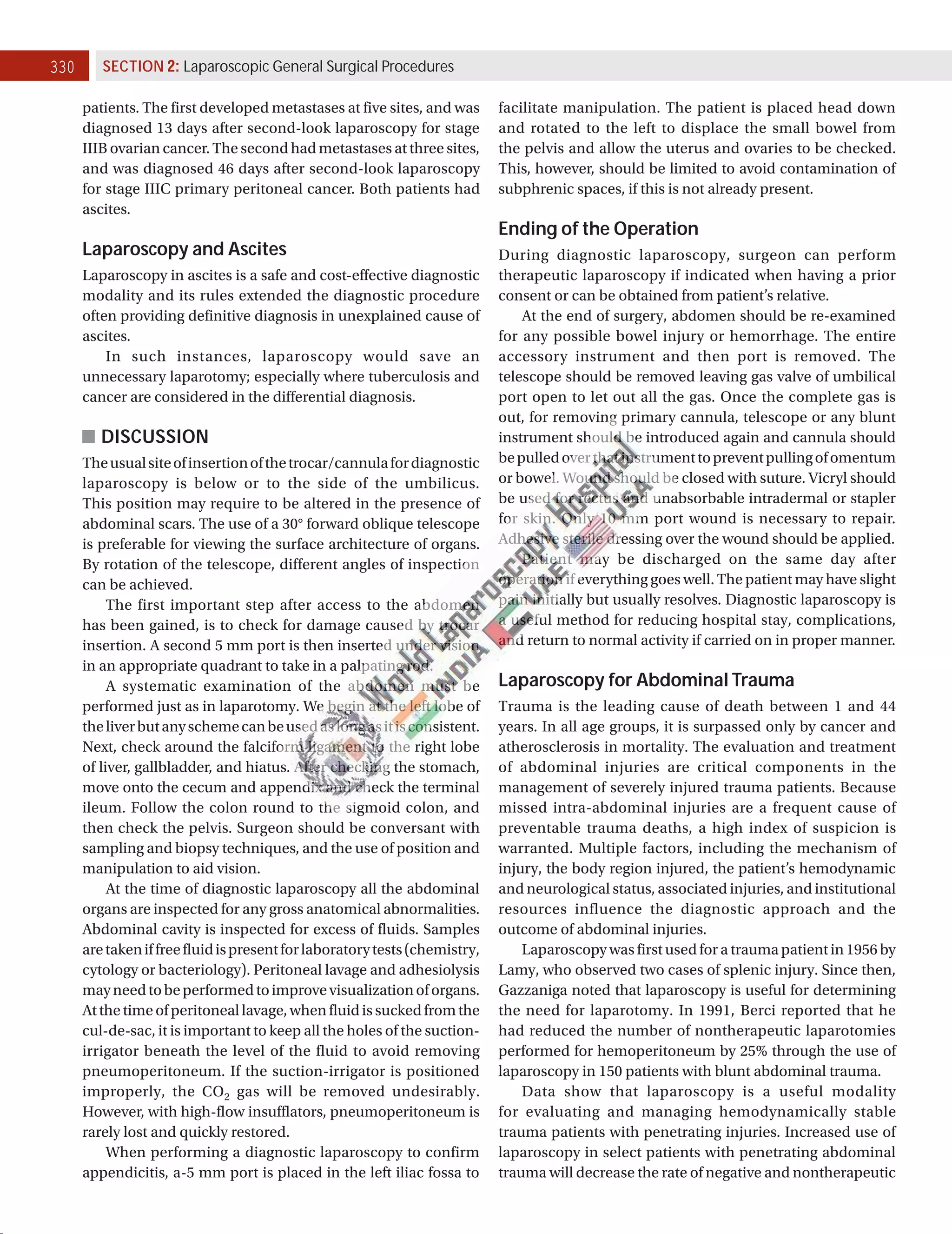 Diagnostic Laparoscopy | PDF