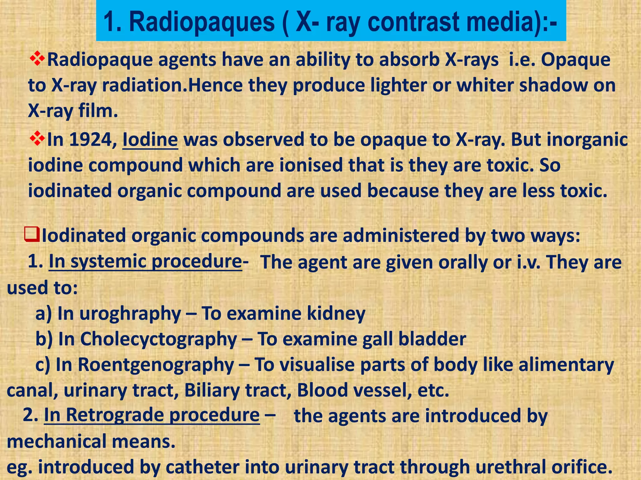 Diagnostic agents | PPTX