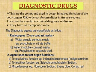 Diagnostic agents | PPTX